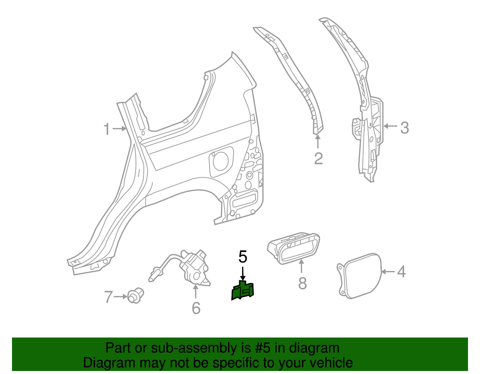 77350-60100 - Fuel Door 2010-2023 Lexus GX460 | Lexus of Stevens Creek ...