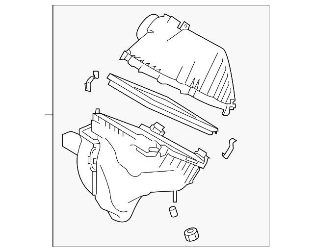 2019-2025 Nissan Altima Air Cleaner Assembly 16500-6CA0A | Nissan Parts ...