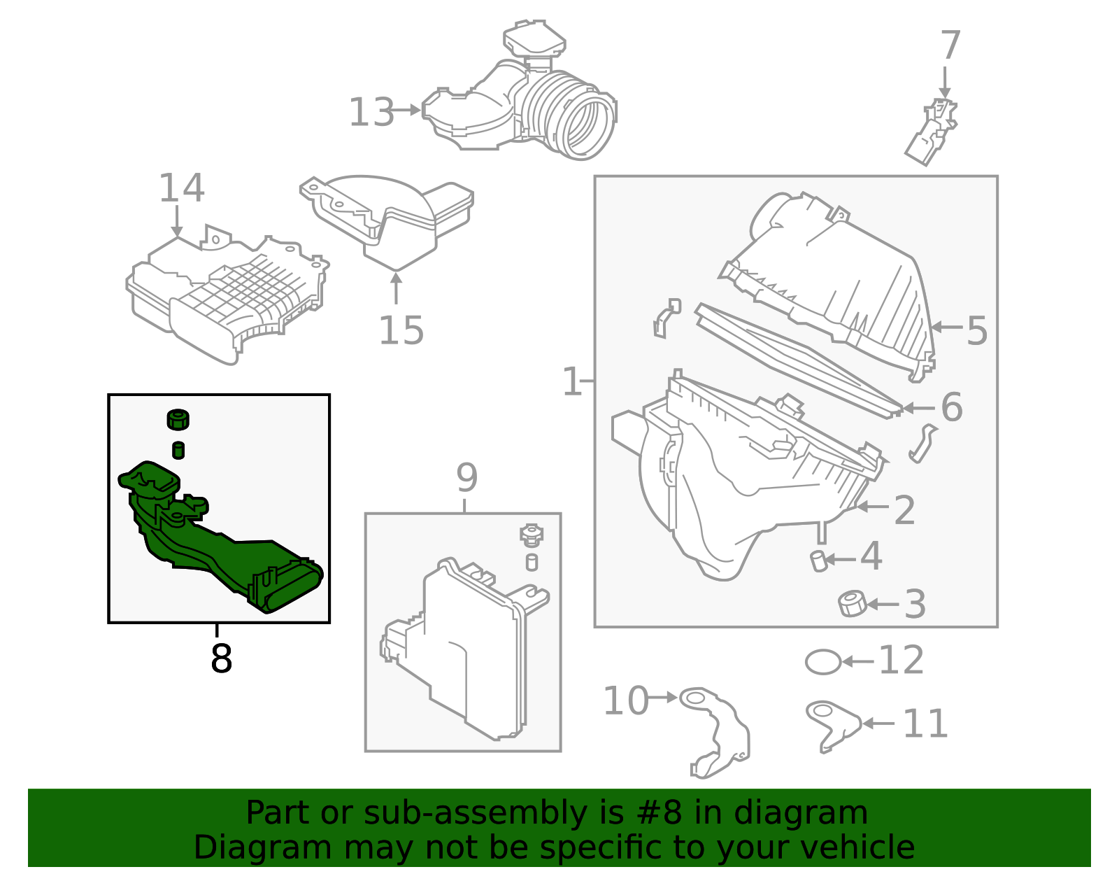 2019-2025 Nissan Altima Engine Air Intake Resonator 16585-6CA0B | Team ...