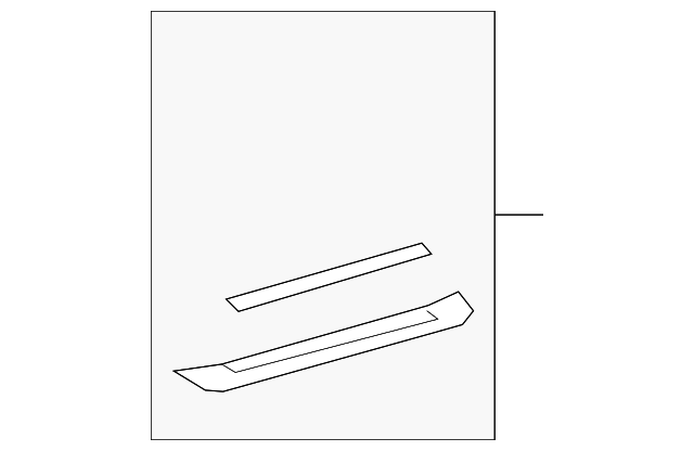 2010-2013 Toyota Highlander Scuff Plate 67912-0E050-B0 | Toyota Parts ...