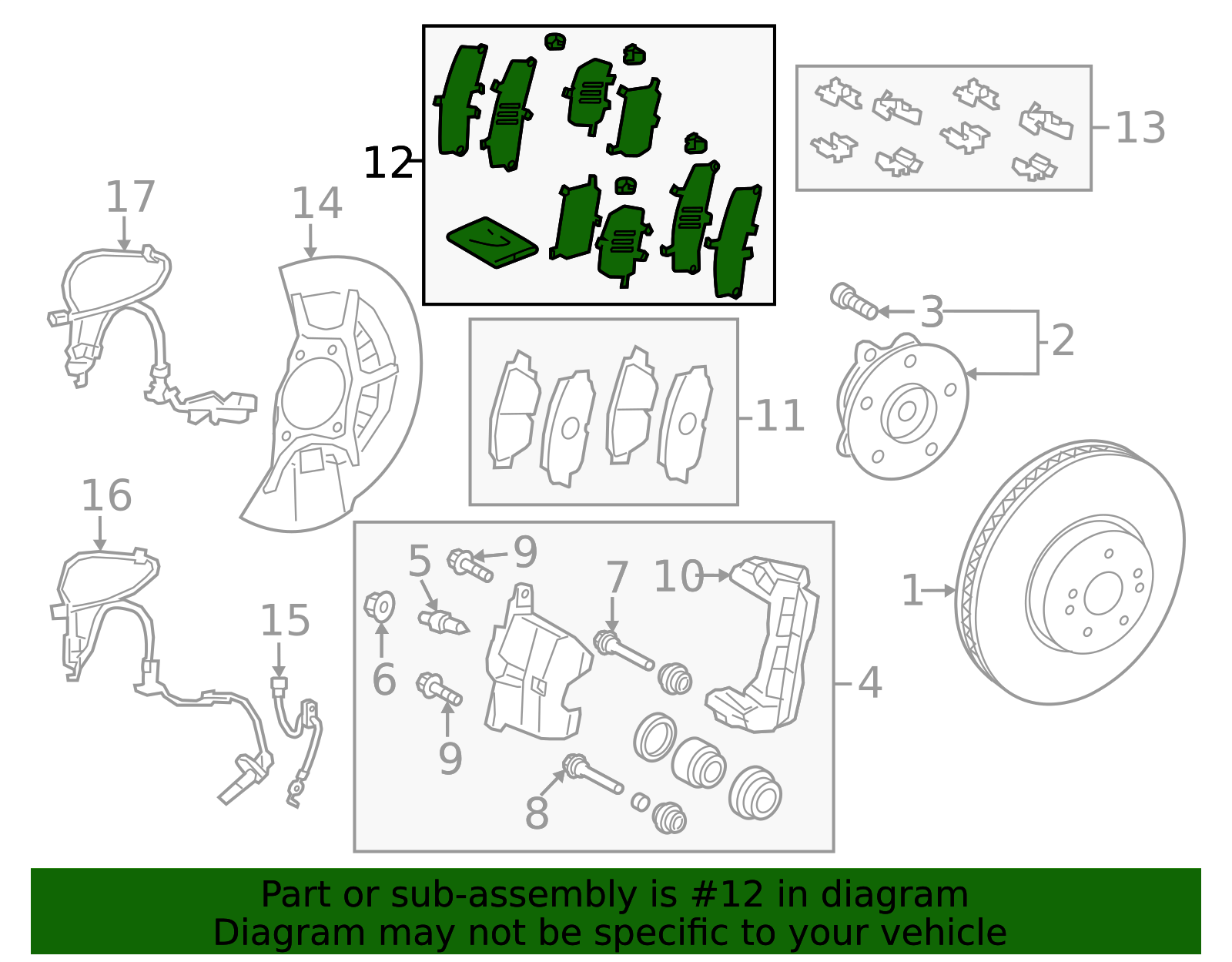 04945-48150 - Genuine Toyota Highlander Front Disc Brake Anti-Squeal ...