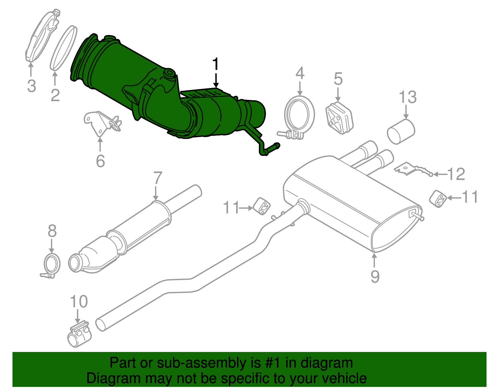 18-30-8-639-508 - Center Muffler | BMWPartsHub
