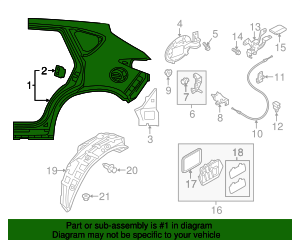 KDY3-70-410C - High-Quality Quarter Panel for 2013-2016 Mazda CX-5 ...