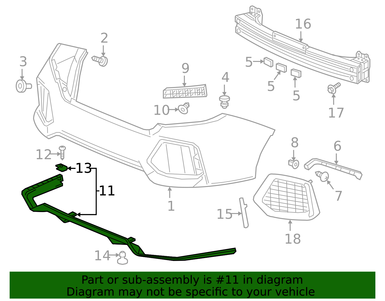 OEM 2018-2020 Honda Civic Lower Cover 71502-TBF-A00 | Honda Automotive ...