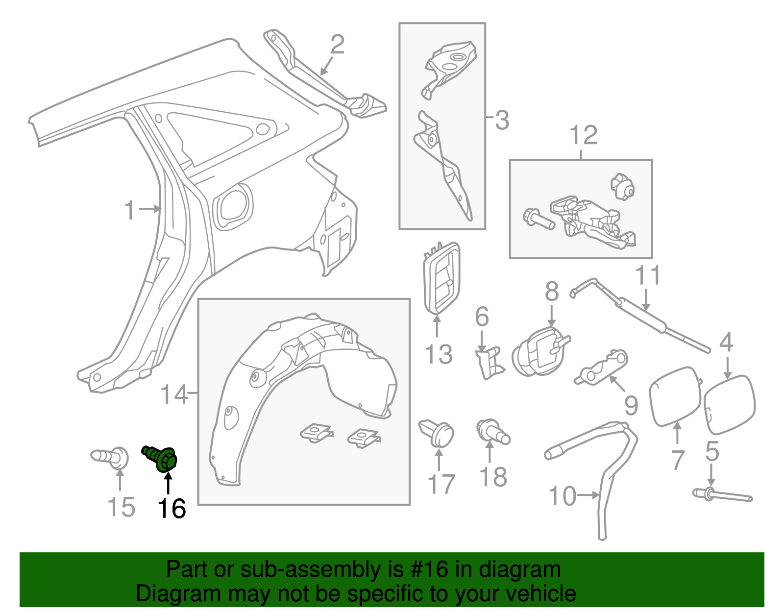 1998-2025 Acura Bumper Cover Upper Bolt 90149-SA0-003 | OEMAcuraPart