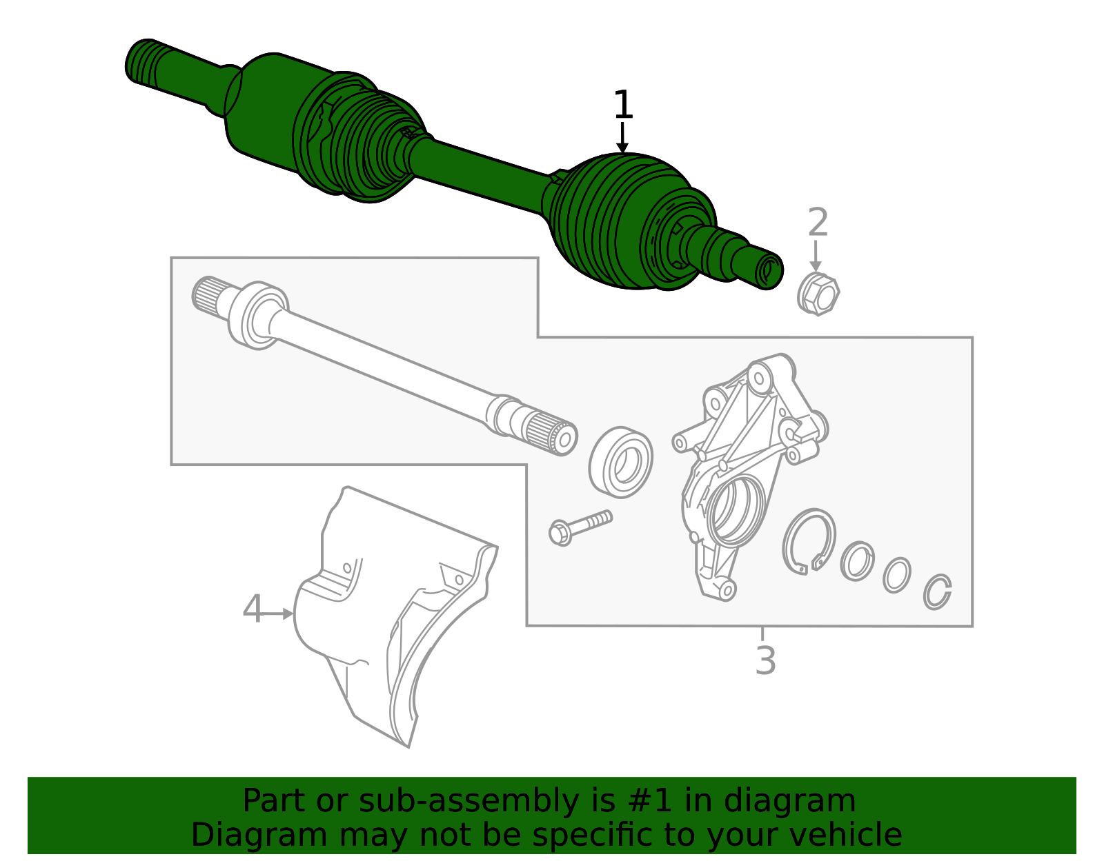 CV Axle 84975182 - Smooth, OEM Power Transfer | AutoNation Parts