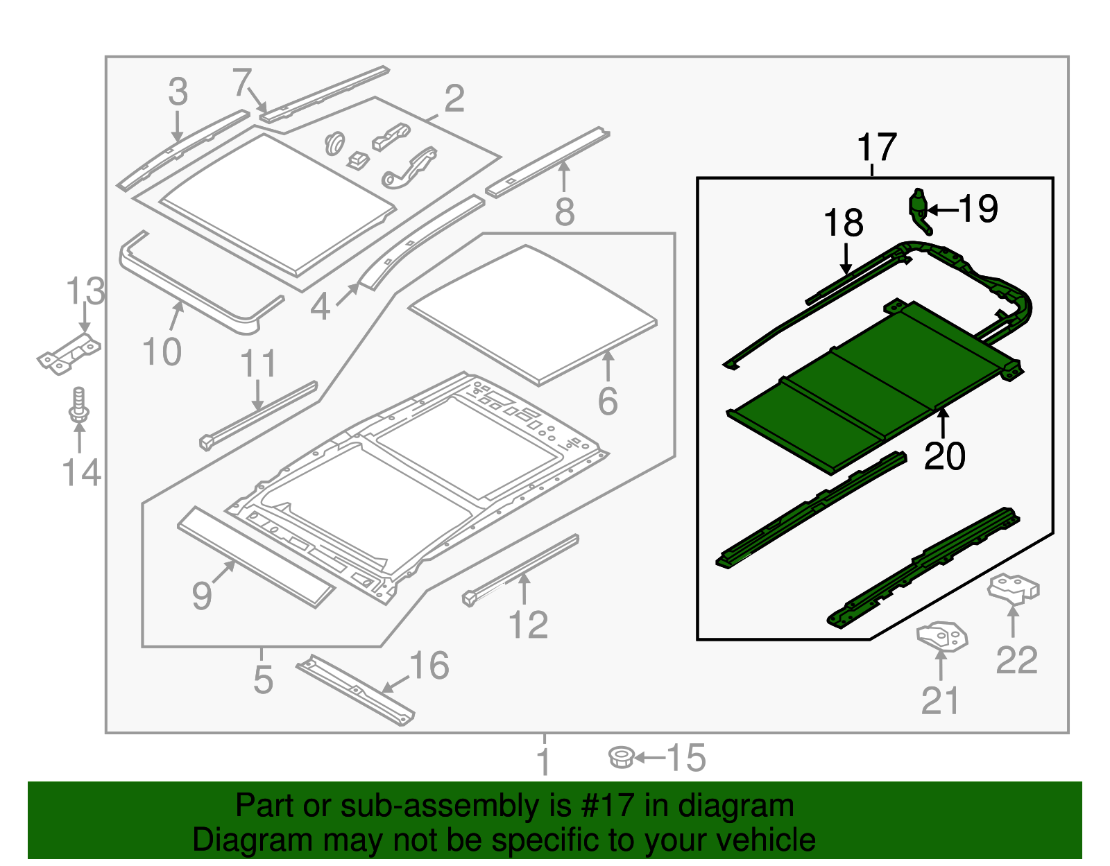 2013-2019 Hyundai Rail Assembly 81646-B8000-OM | OEM Parts Online