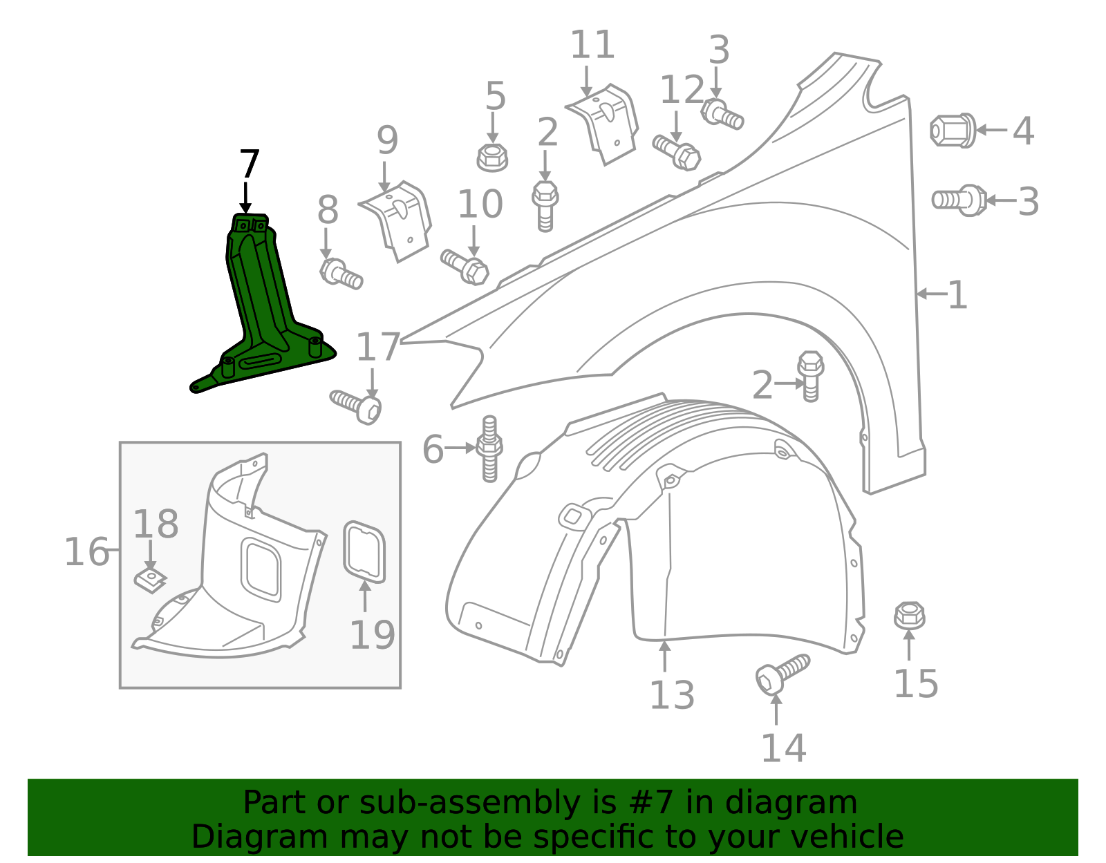 5G0-821-136-B - Fender Mtg Bkt Volkswagen Parts Catalog