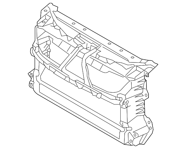 2004-2006 Volkswagen Phaeton Radiator Support 3D0-805-588-E | QuirkParts