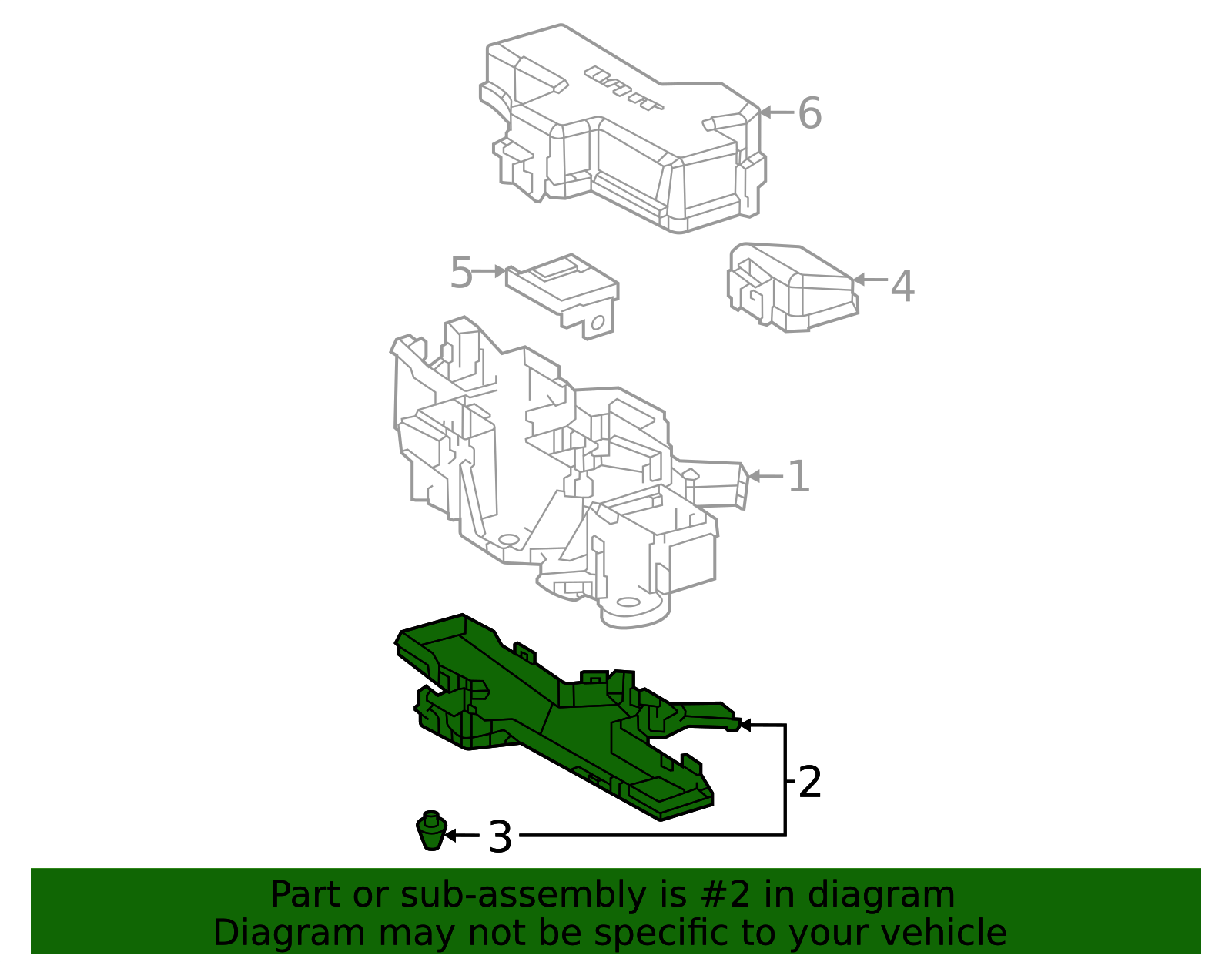2021-2024 Toyota Venza Fuse & Relay Box Lower Cover 82663-42200 ...