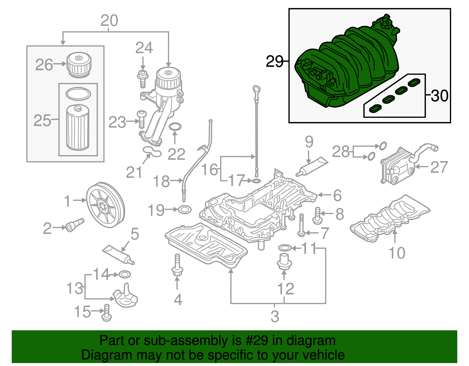 079-133-185-CL - Intake Manifold 2008-2012 Audi S5 | Audi OEM Parts Guy