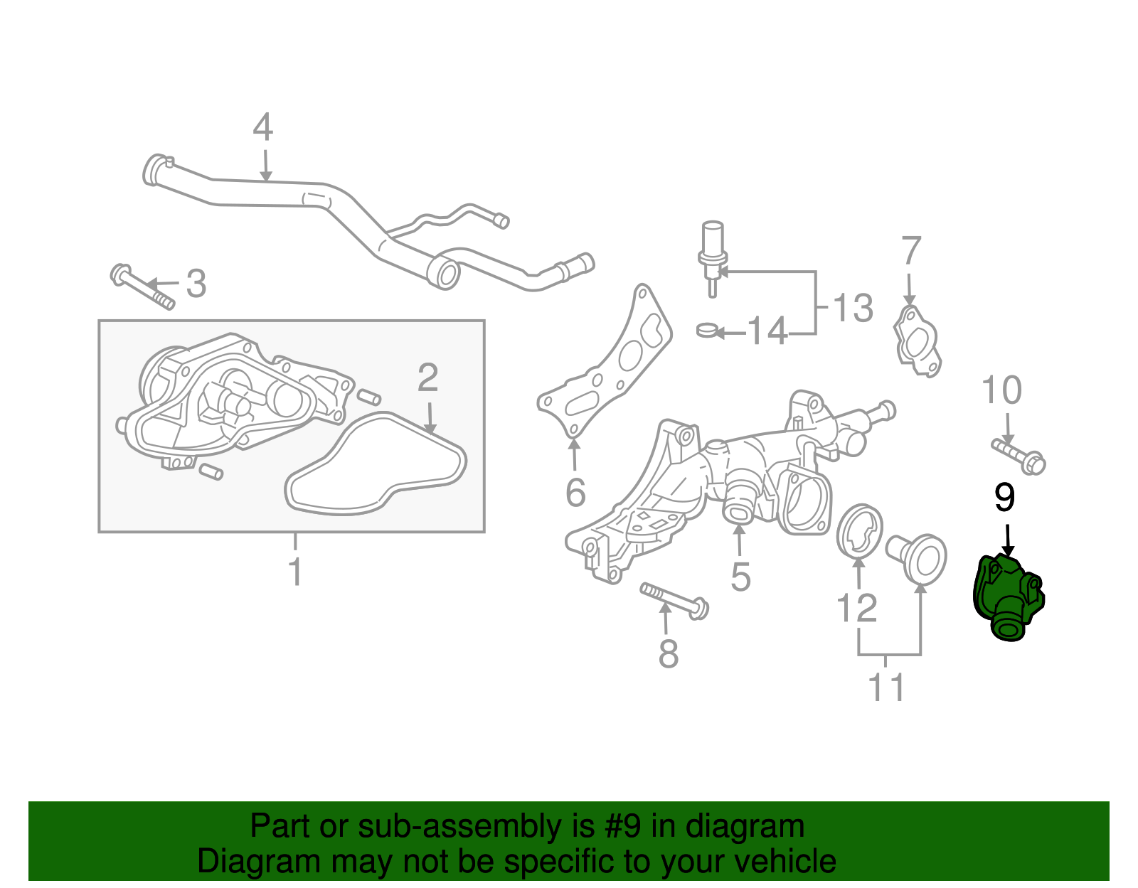 19311-RCA-A00 - Cover Thermostat - 2003 2004 Honda Accord | Genuine ...