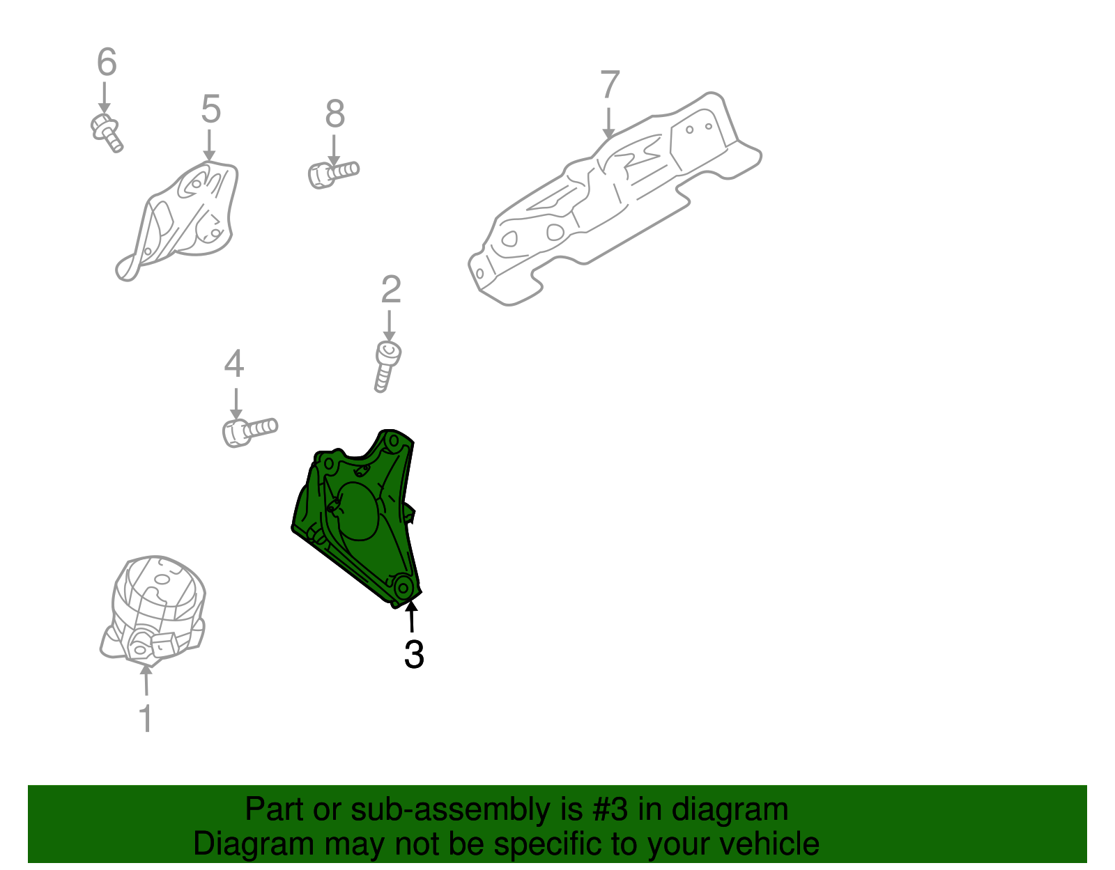 2010-2015 Audi R8 Support 420-199-308-G | Audi USA Parts