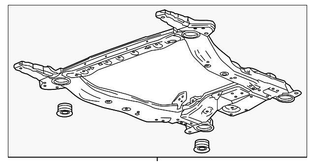 2017-2019 Buick LaCrosse Drivetrain and Front Suspension Cradle ...