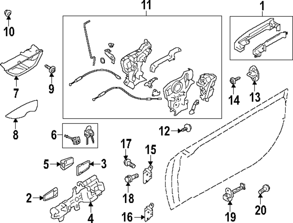61032CC050 - 2022-2023 Subaru BRZ - Lock Assembly | Subaru Parts HQ