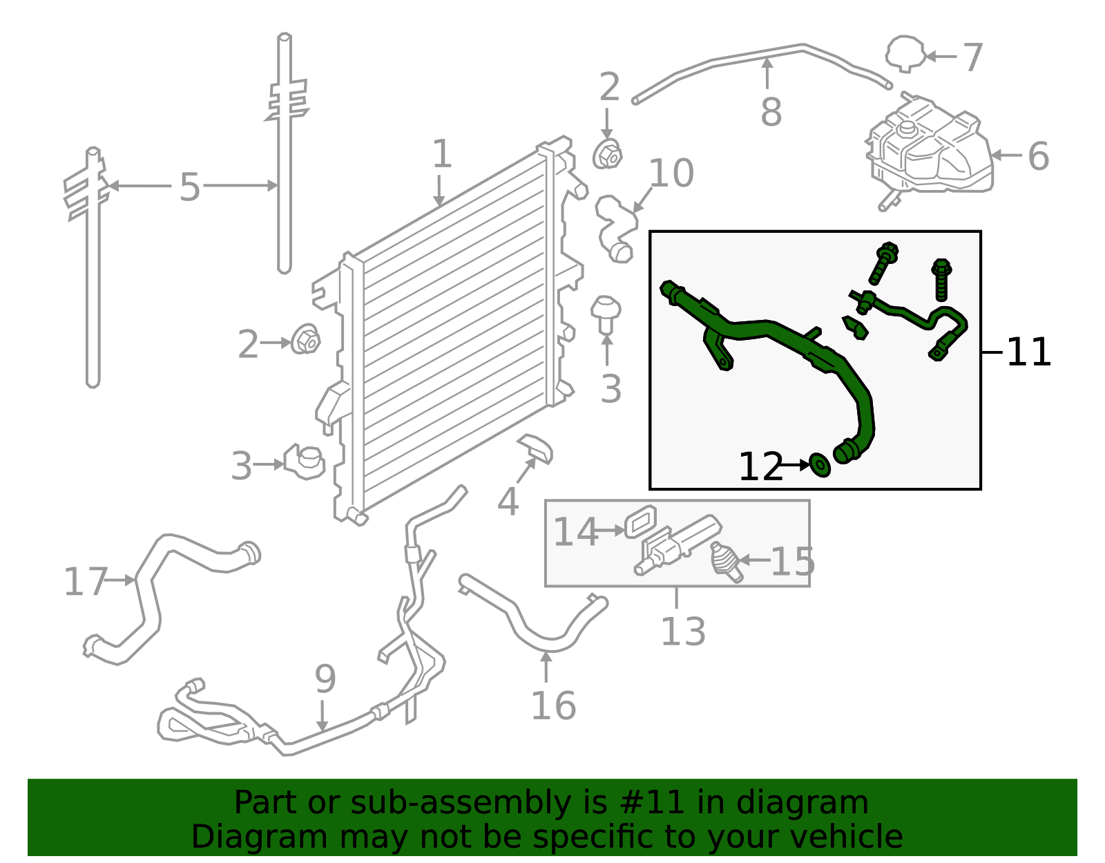 2019-2024 Ford Ranger Engine Coolant Pipe KB3Z-8592-B | OEM Ford Parts ...