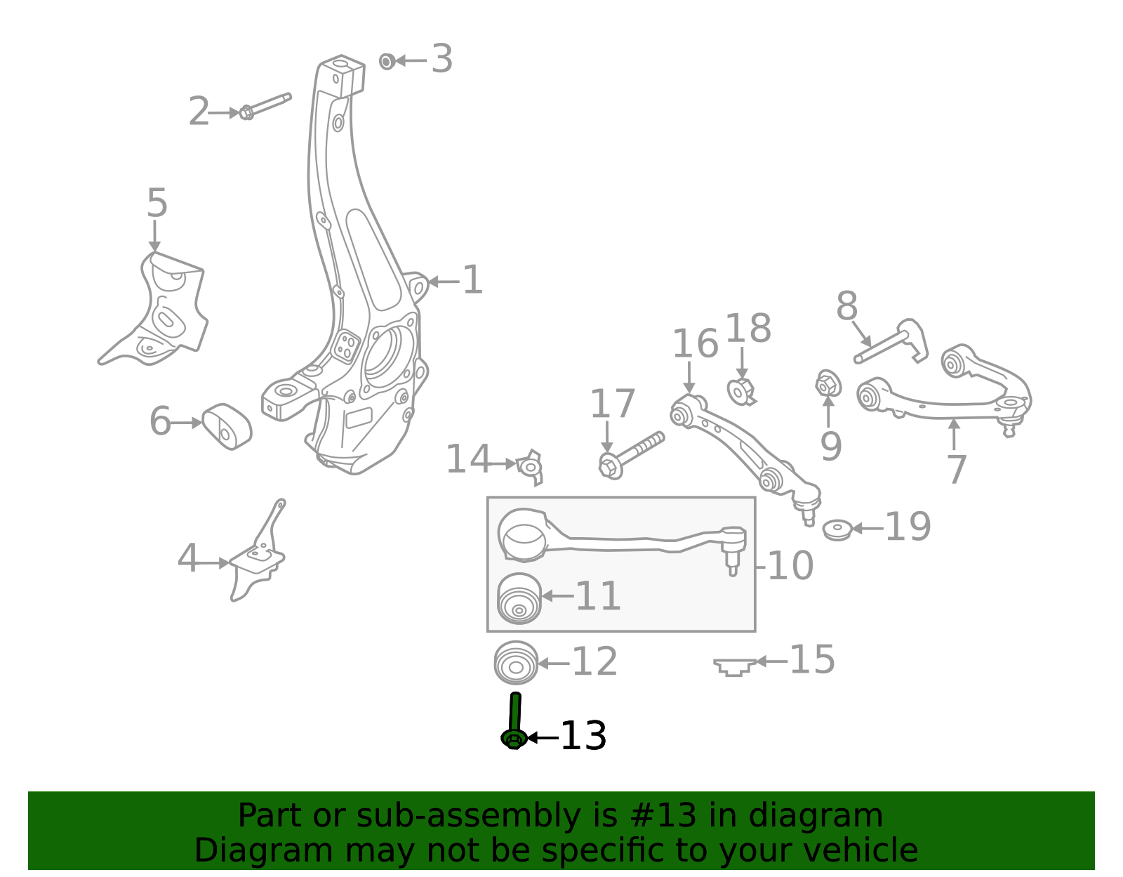 2013-2023 Land Rover Ft Lower Control Arm Mount Bolt LR097372 | Land ...