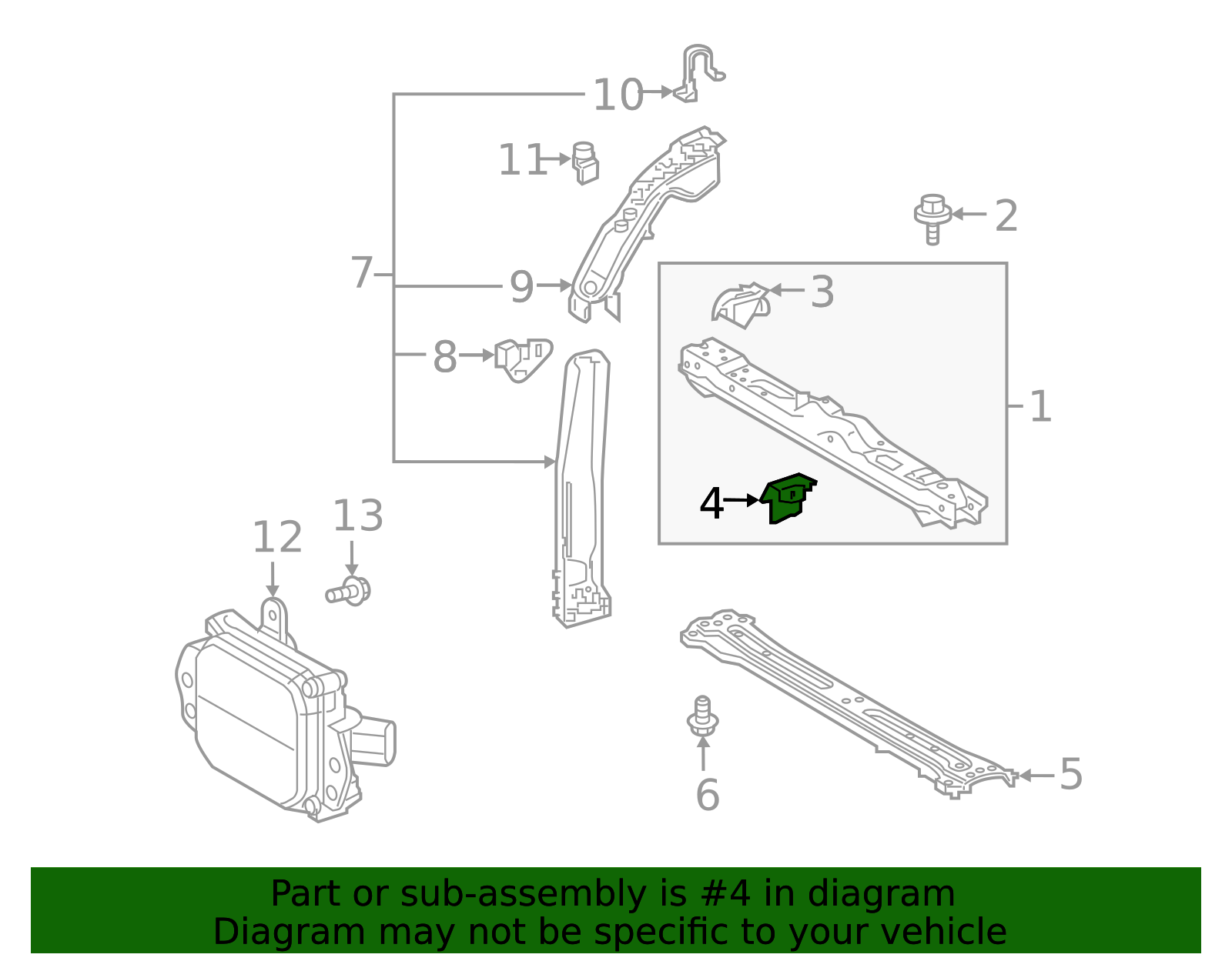 53223-0R050 - High-Quality Radiator Support Tie Bar Bracket for 2019 ...