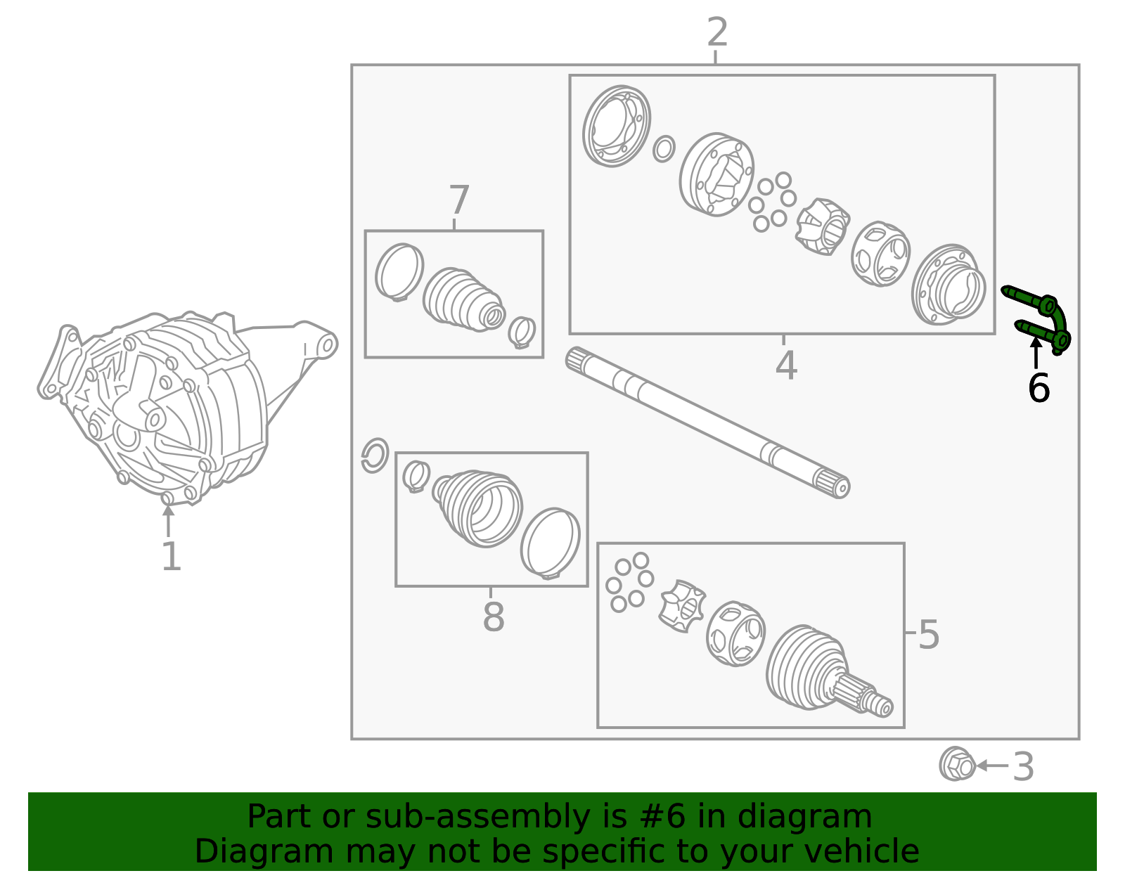 Rear Wheel Half-Shaft Universal Joint Bolt Retainer 25782418 | OEM ...