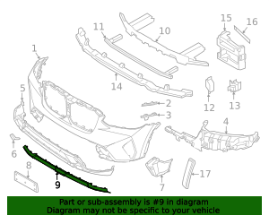 OEM BMW Lower Trim Panel Part# 51119451135 | BMW Parts Center