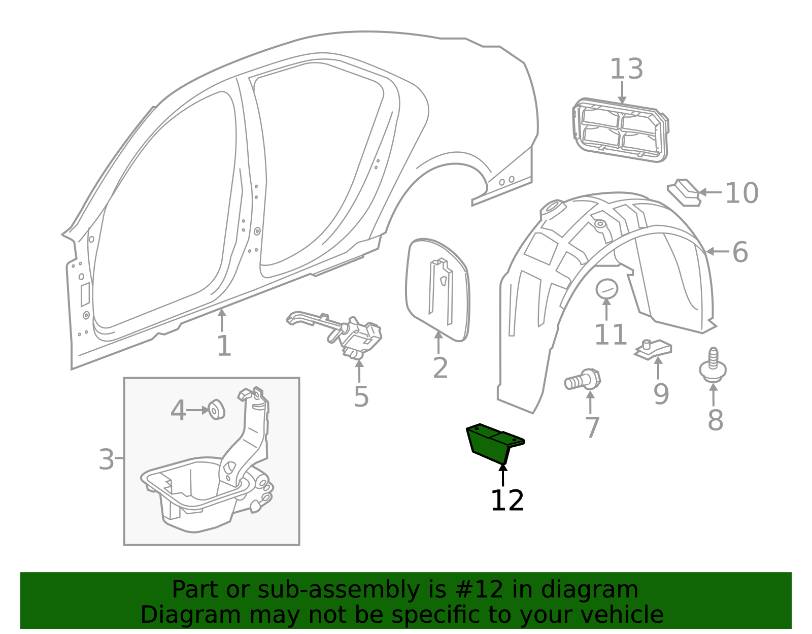 2020-2026 Cadillac CT5 Deflector 86787033 | Auto Parts Express