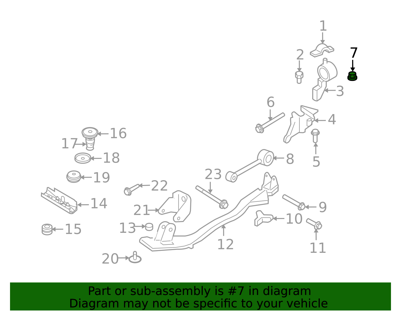 Engine Mount Support Bracket Nut -W520515-S440 | TascaParts.com