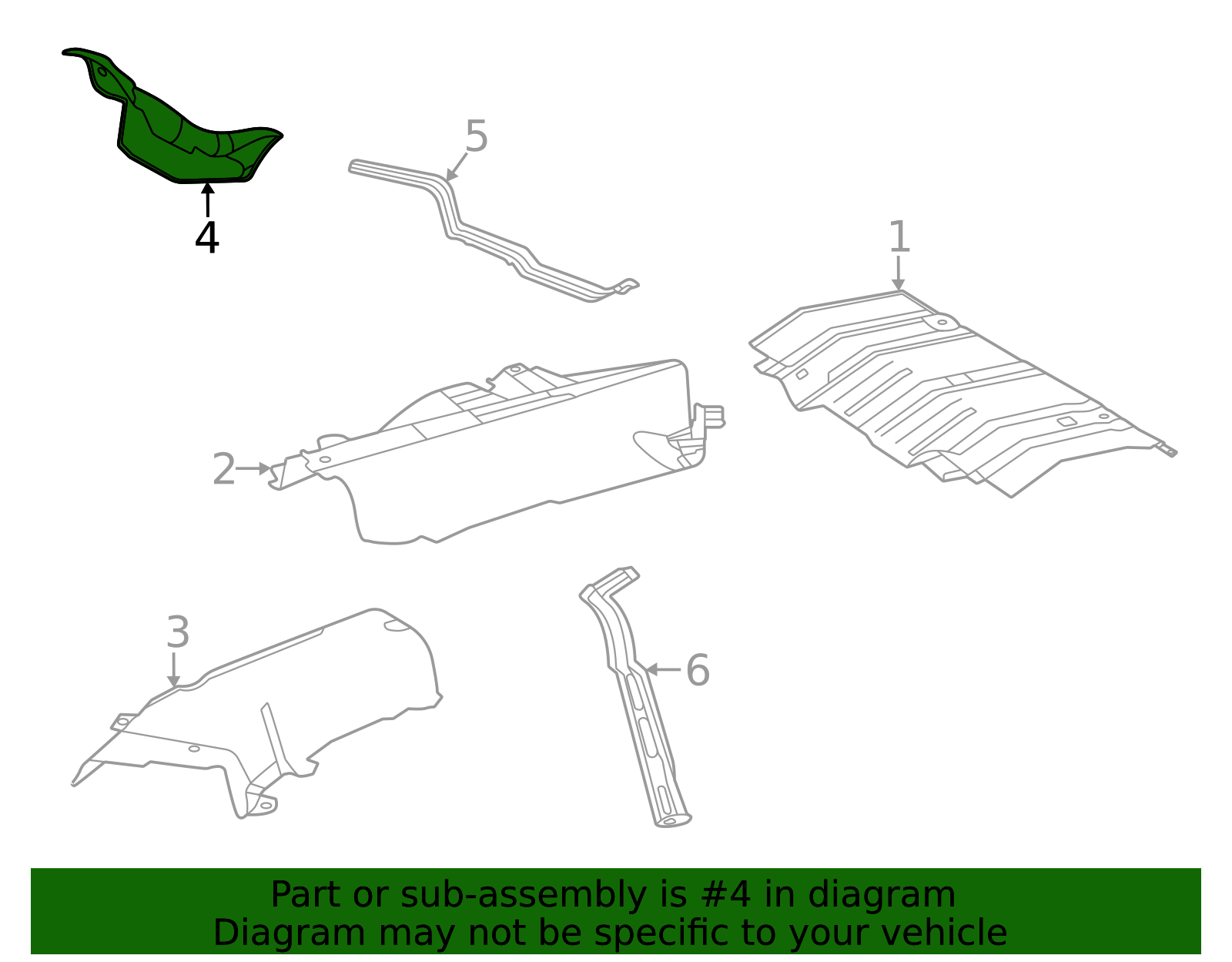 2019-2025 Toyota Exhaust Heat Shield 58151-0R020 | Toyota Parts Center