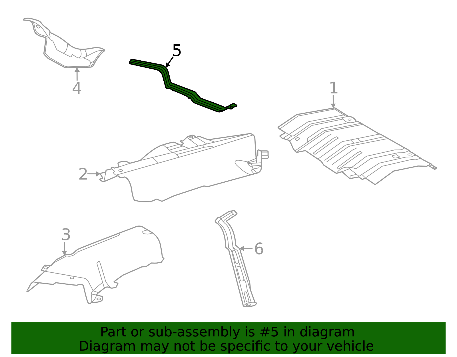 58723-0R070 - High-Quality Floor Pan Heat Shield Bracket for 2019-2025 ...