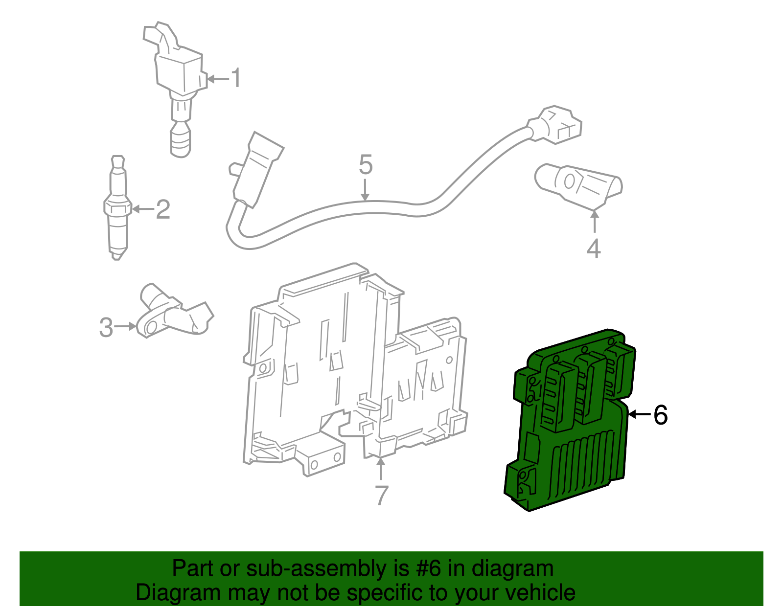 2006-2008 GM Engine Control Module 12597121 | Shop Matick Buick GMC