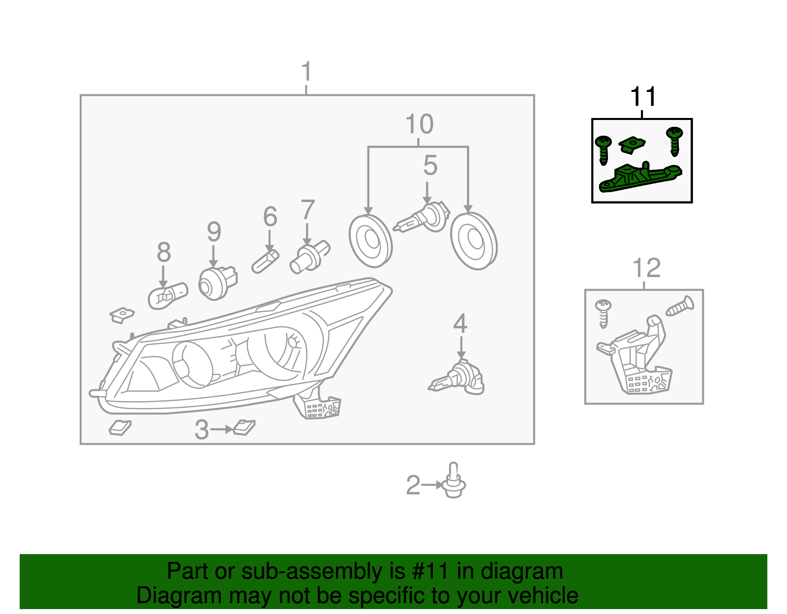 06100-TA0-A01 - Repair Bracket 2008-2012 Honda Accord | Honda Parts Online