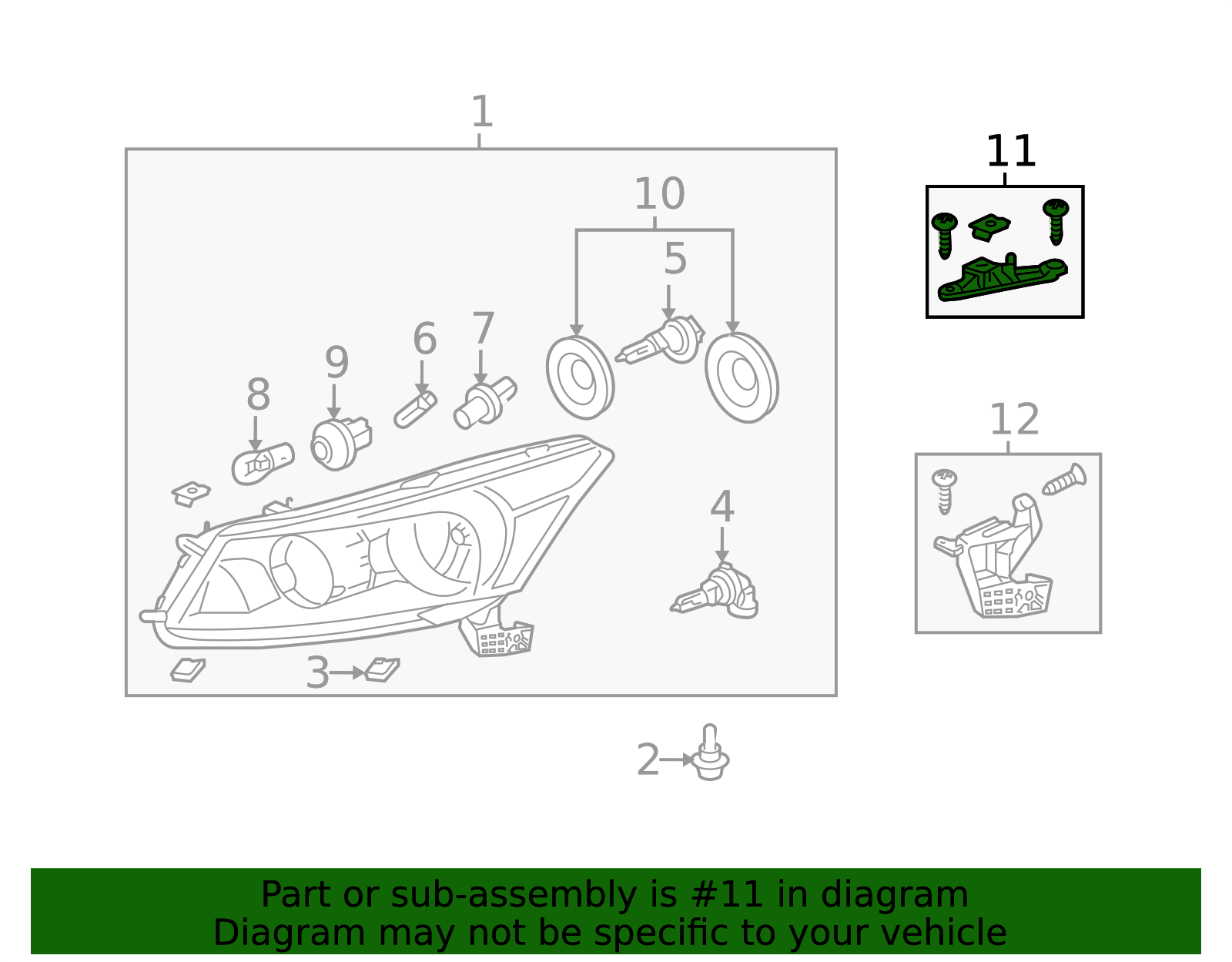 06100-TA0-A01 - Repair Bracket 2008-2012 Honda Accord | Honda Parts Online