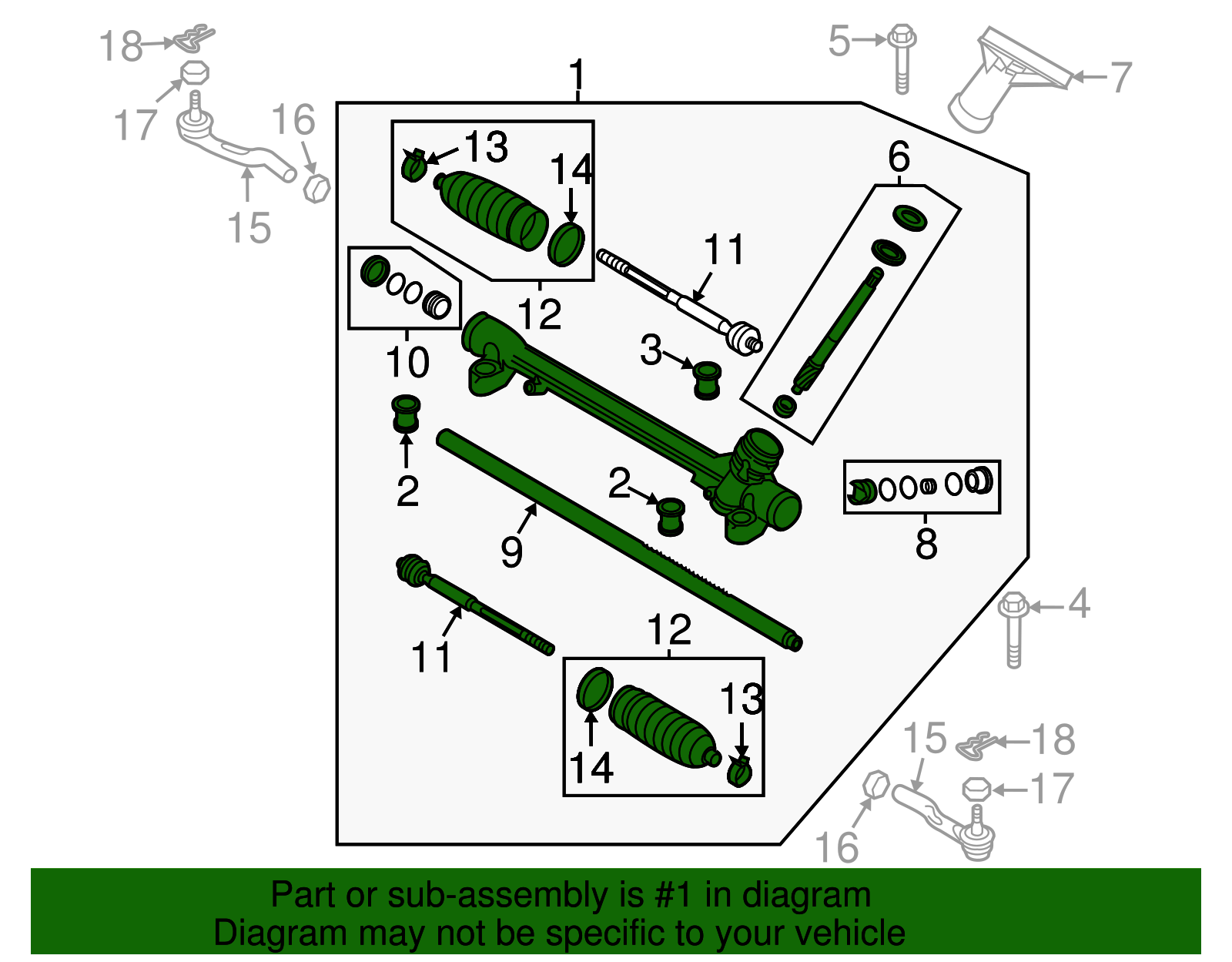 2014-2017 Mazda 6 Steering Gear GJR9-32-110E | Mazda Parts Deals