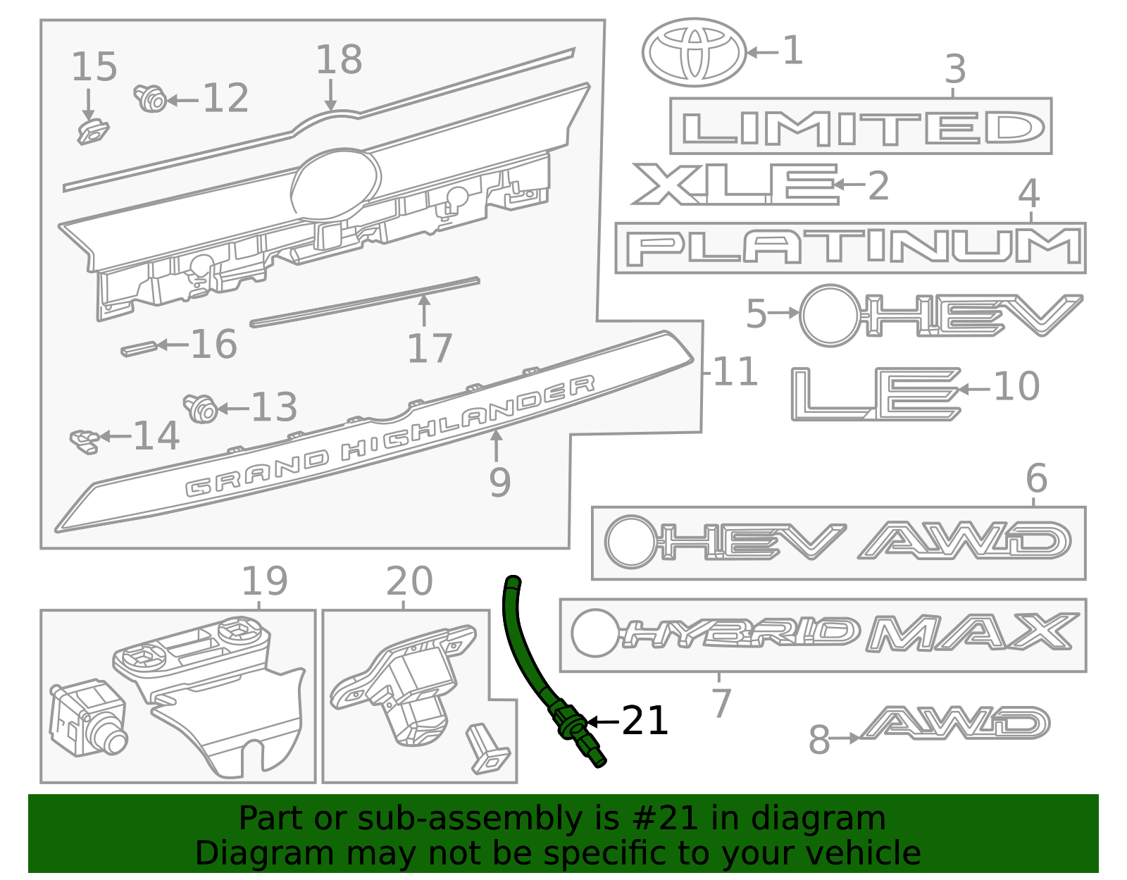 2024-2025 Toyota Grand Highlander Nozzle 867F0-0E080 | MotorMotor