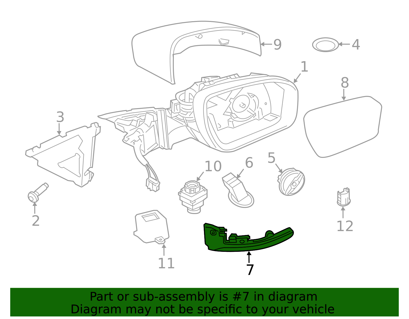 Genuine OEM Signal Lamp Part# LR048351 Fits 2014-2023 Land Rover: Up To ...