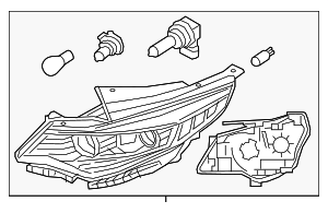92102-D5080 - Composite Assembly 2016-2018 Kia Optima | Kia.Parts Store