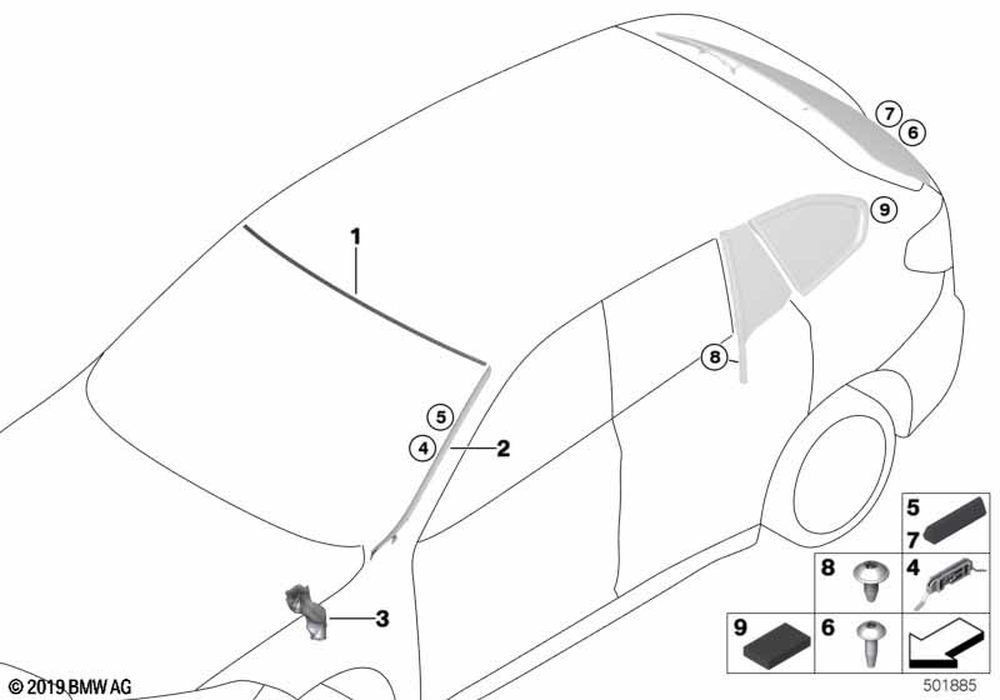 51317355437 - BMW Discharge Duct, Left 2015-2023 BMW | Performance Auto ...