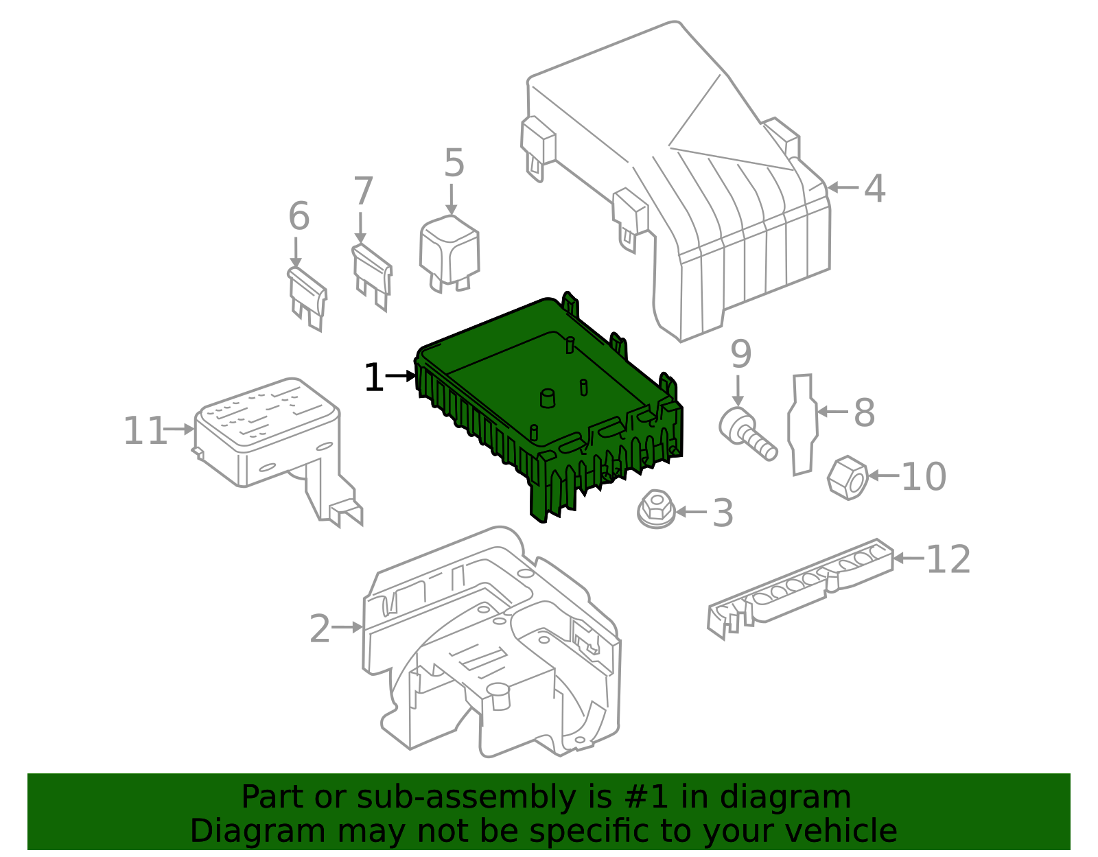 3C0-937-125-A - Fuse & Relay Box 2015-2018 Audi | Audi OEM Parts Guy