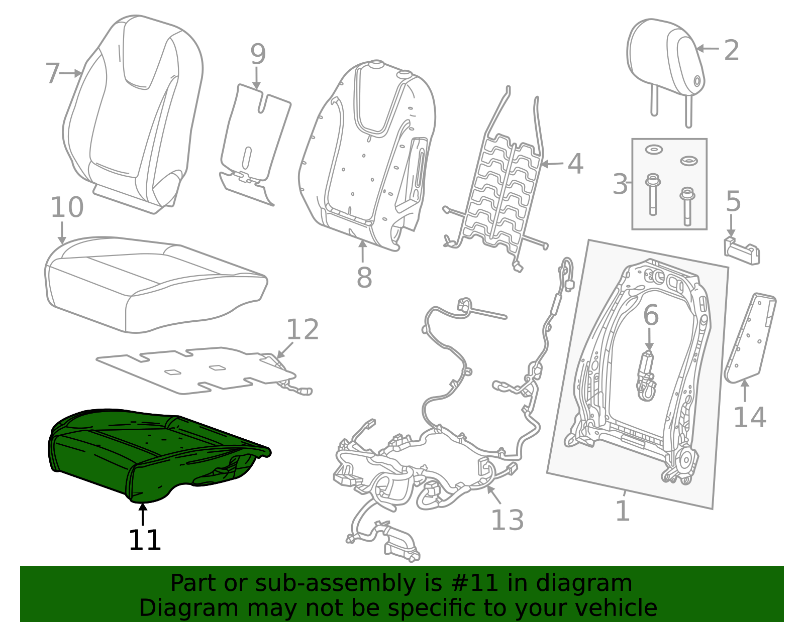 2022-2025 Buick Encore GX Seat Cushion Pad 42788157 | Capital Chevy Parts