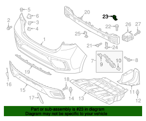 Hyundai - 86635-G7000 - Impact Bar Upper Bracket - 2017-2021 Hyundai ...