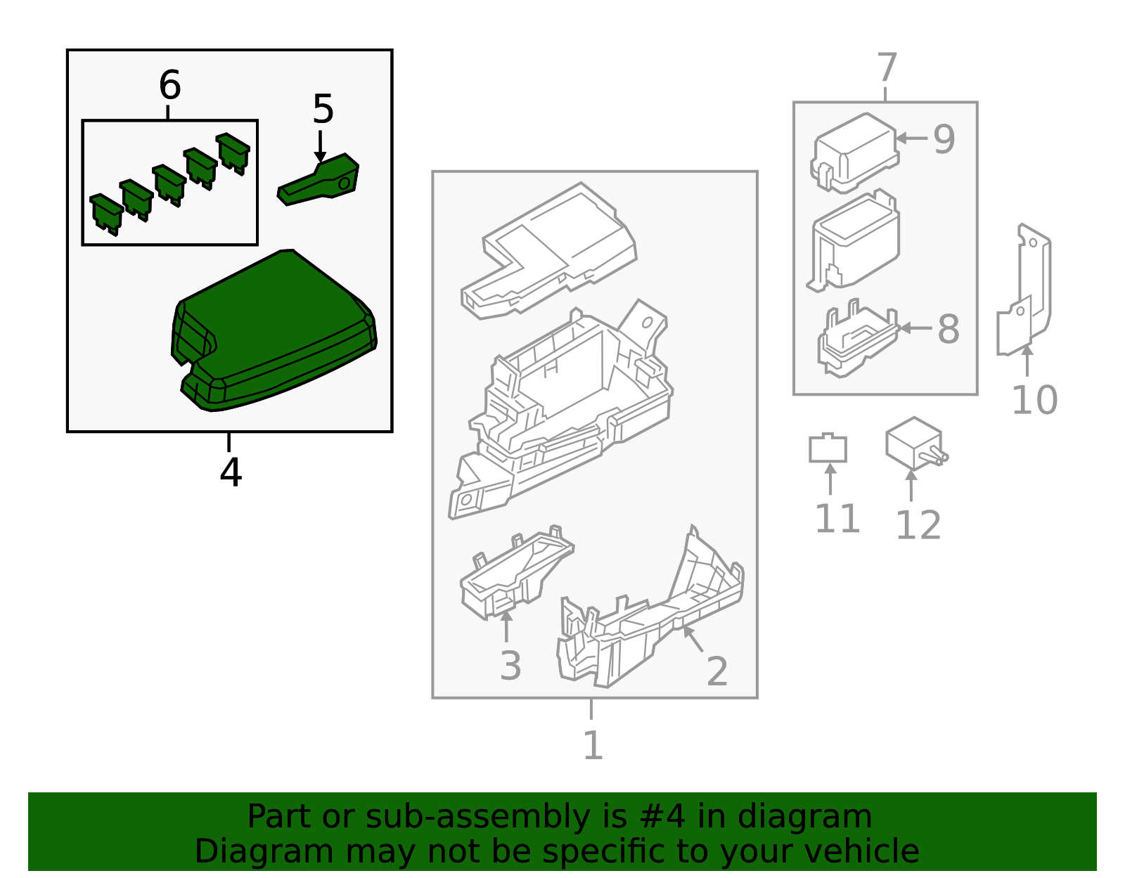TK48-66-76YD - Fuse Box Cover 2016-2023 Mazda CX-9 | MazdaParts.US Store