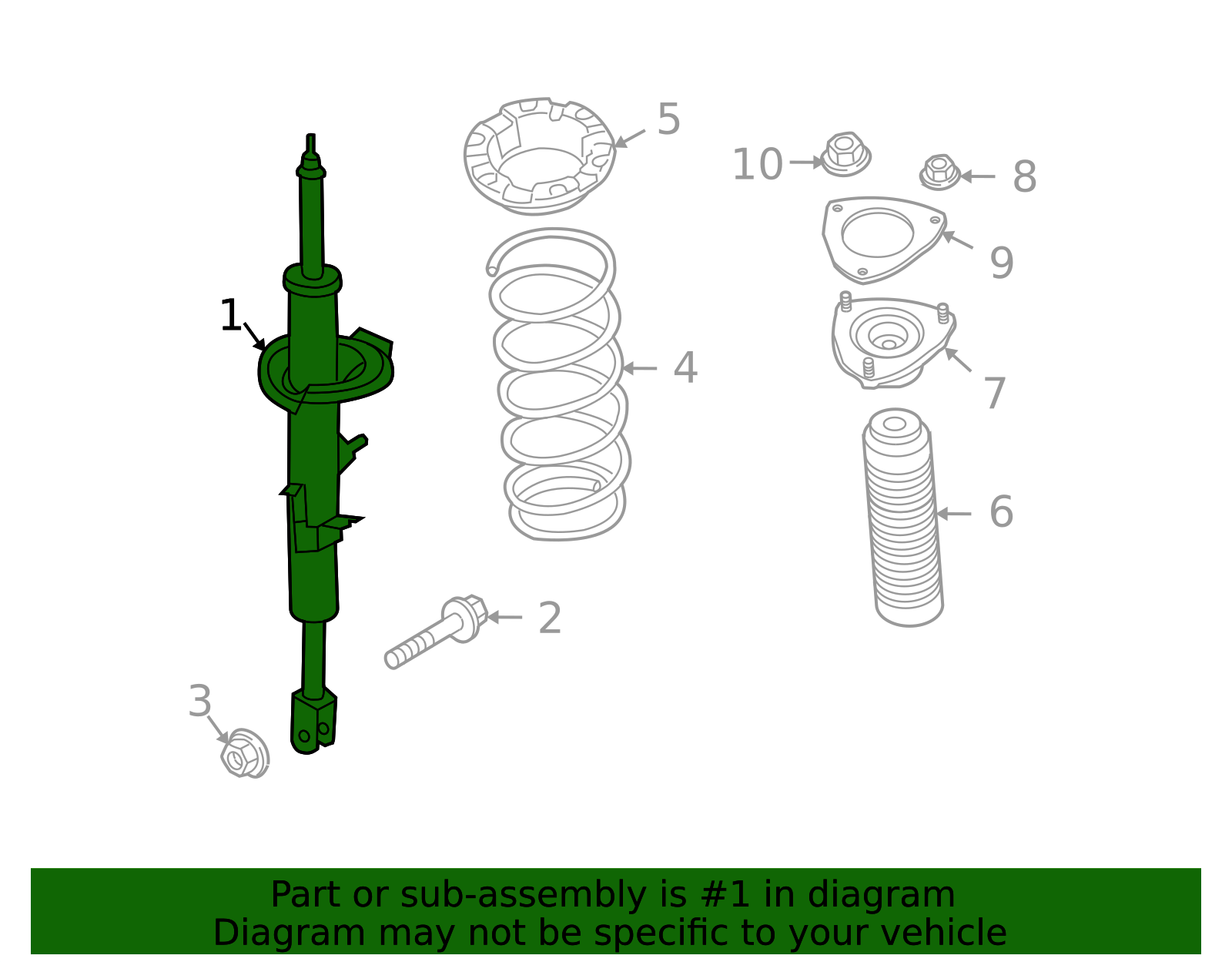 2009-2017 INFINITI Value Advantage™ COMPLETE STRUT ASSY WITH SPRING ...
