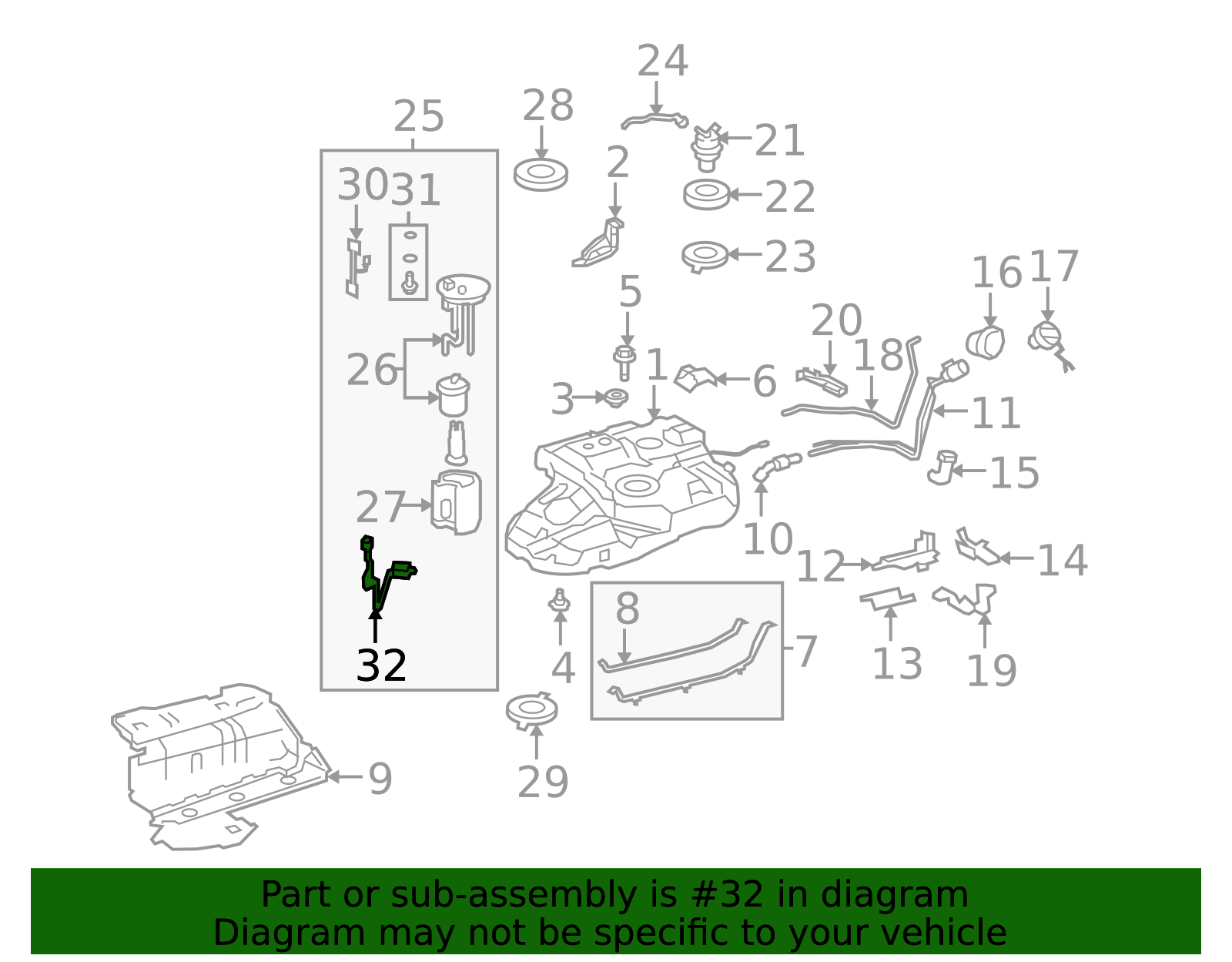 83320-0E010 - Fuel Sender And Hanger Assembly 2004-2013 Toyota ...