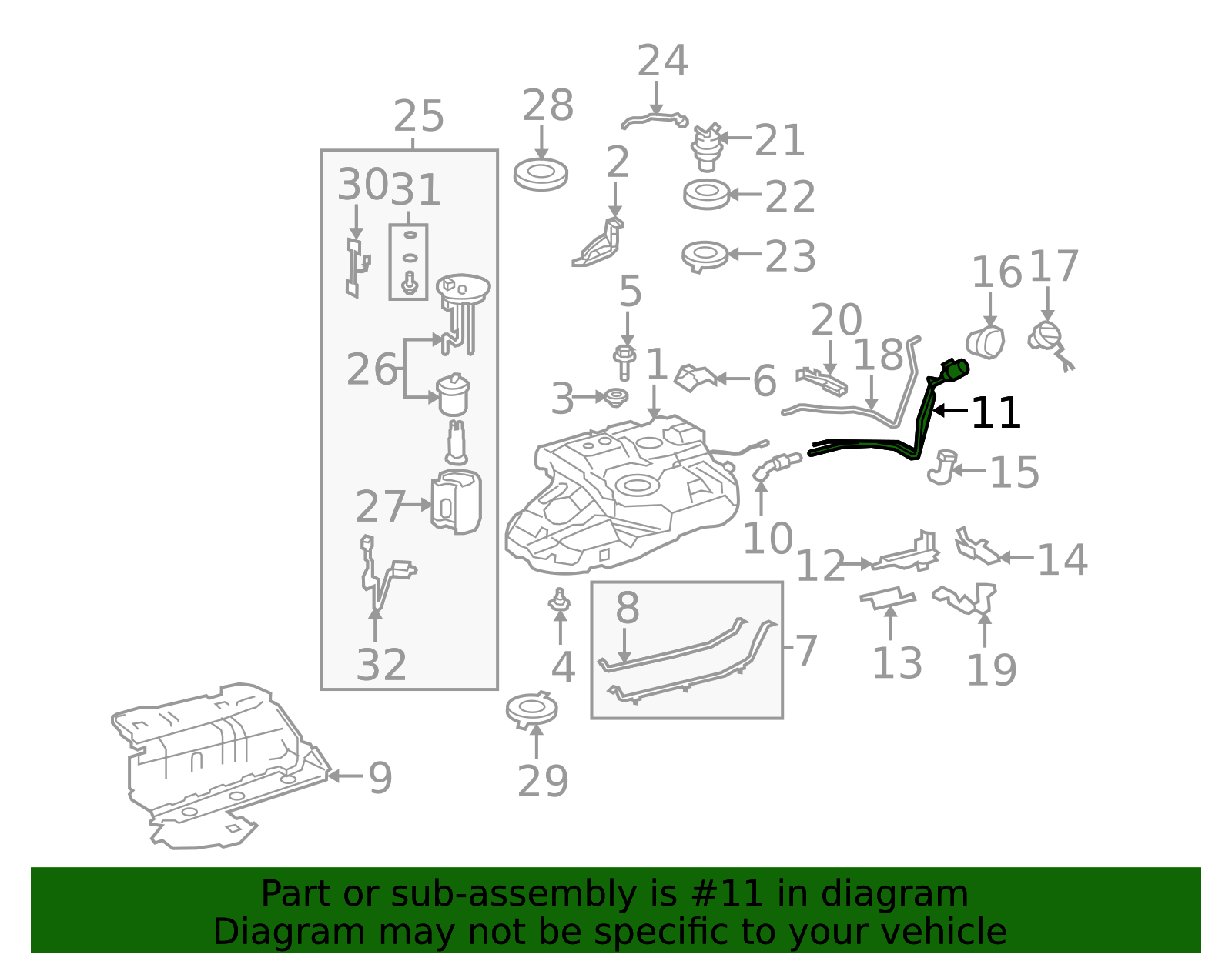2008-2013 Toyota Fuel Tank Filler Neck 77201-0E050 | Toyota Parts Center