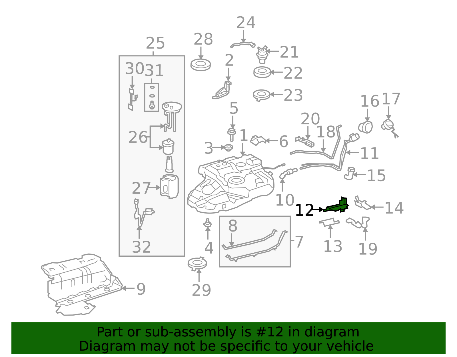 77218-0E020 - Filler Pipe Support 2010-2013 Toyota Highlander | Aubrey ...