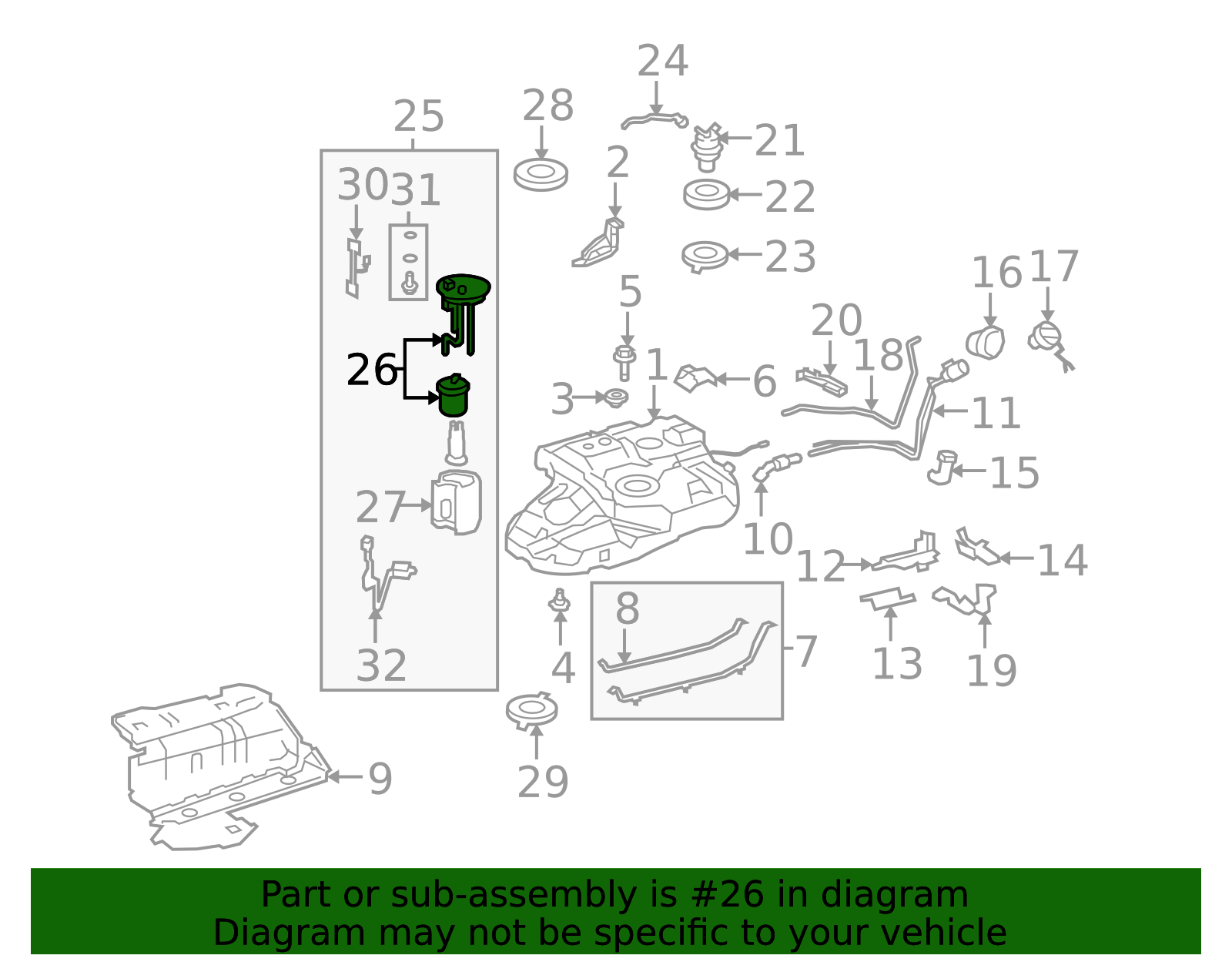 2011-2013 Toyota Highlander 2011-2013 Toyota Highlander - Fuel Pump ...