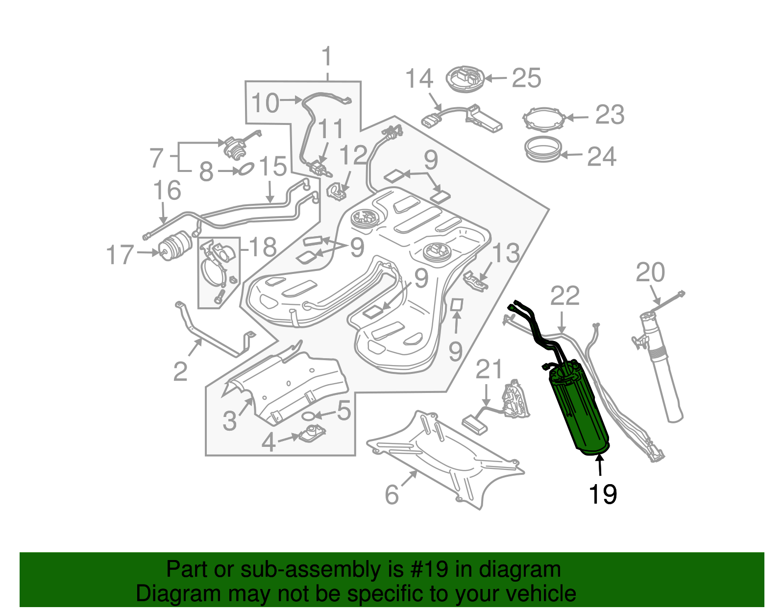 3D0-919-087-L - Fuel Pump 2004-2009 Audi | Audi OEM Parts Guy