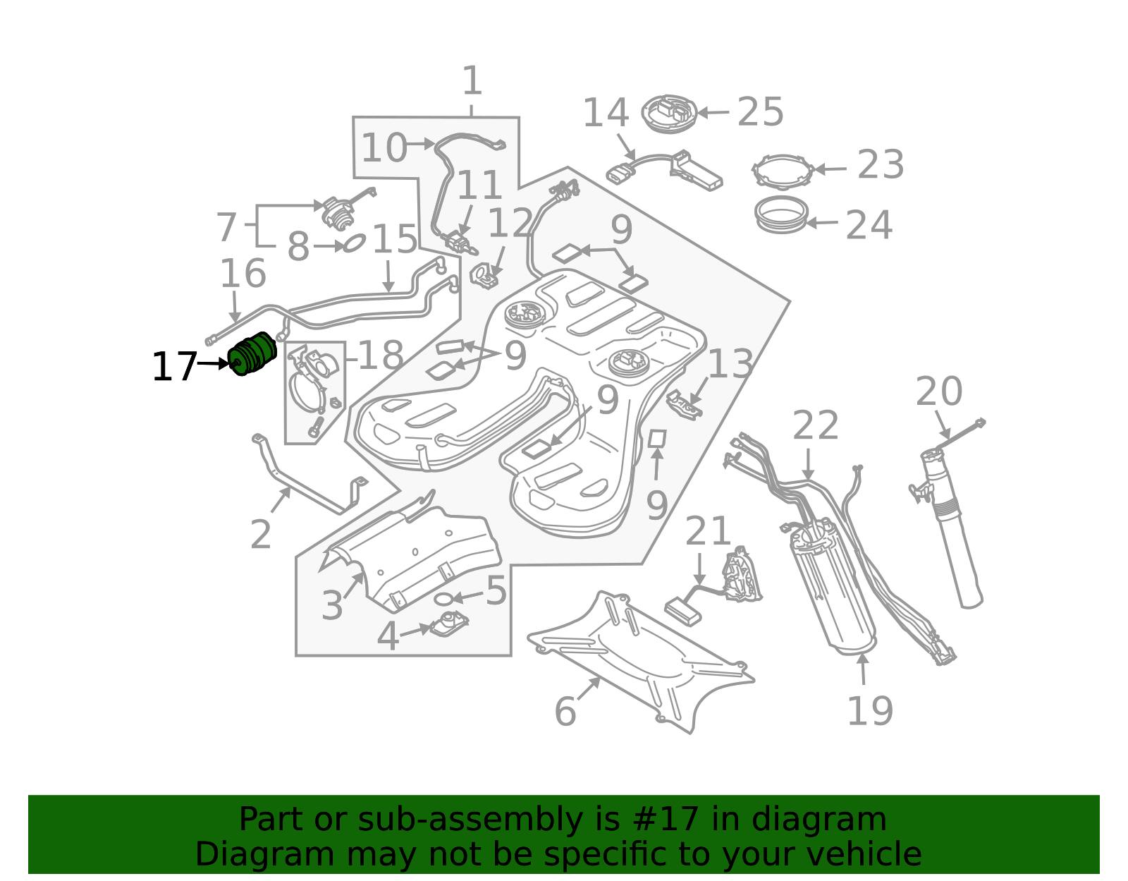 2005-2007 Audi A8 Quattro Fuel Filter 4E0-201-511-A | TascaParts.com