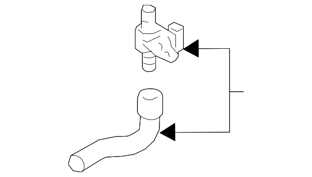2018-2025 Toyota New OEM Genuine Toyota Coolant Bypass valve & Hose ...