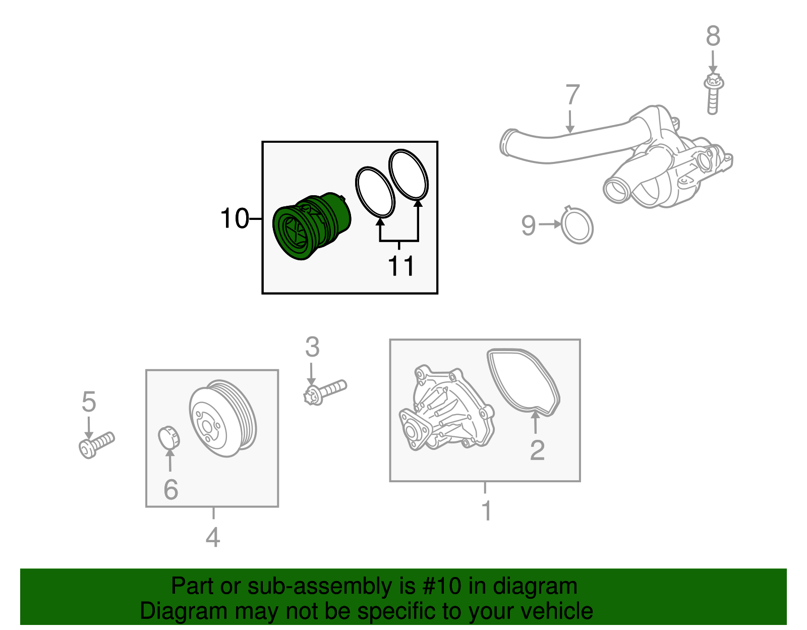 2010-2018 Porsche Engine Coolant Thermostat 948-106-034-04 | OEM Parts ...