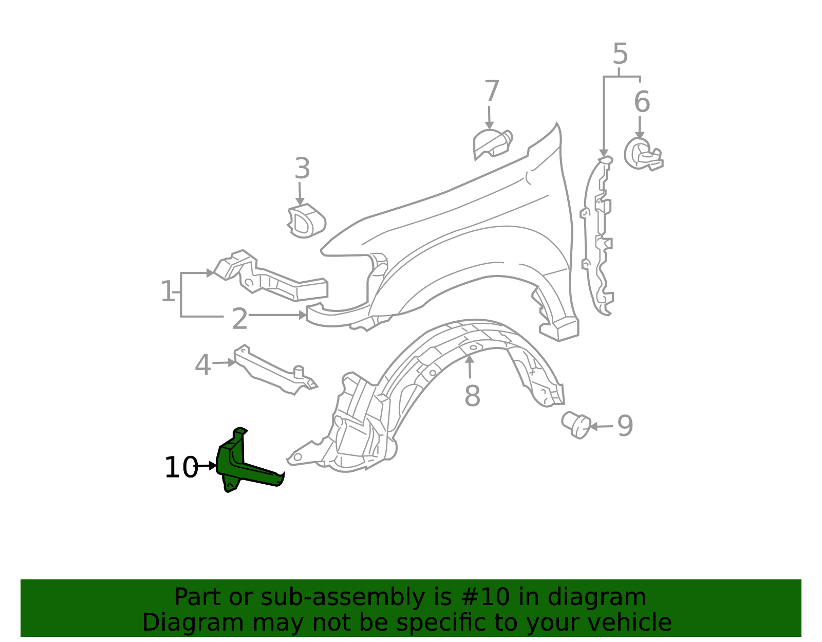 Genuine Official Toyota Filler Panel part# 53904-0C030 for Ourisman ...